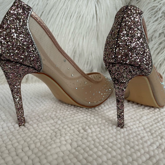 Shoes | New Sparkly Sheer Pumps With Rhinestones | Poshmark